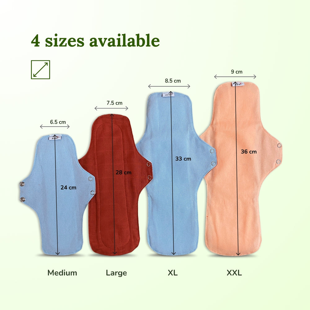 Buy Reusable Cloth Pad - Cotton Pads Online | Avni Wellness